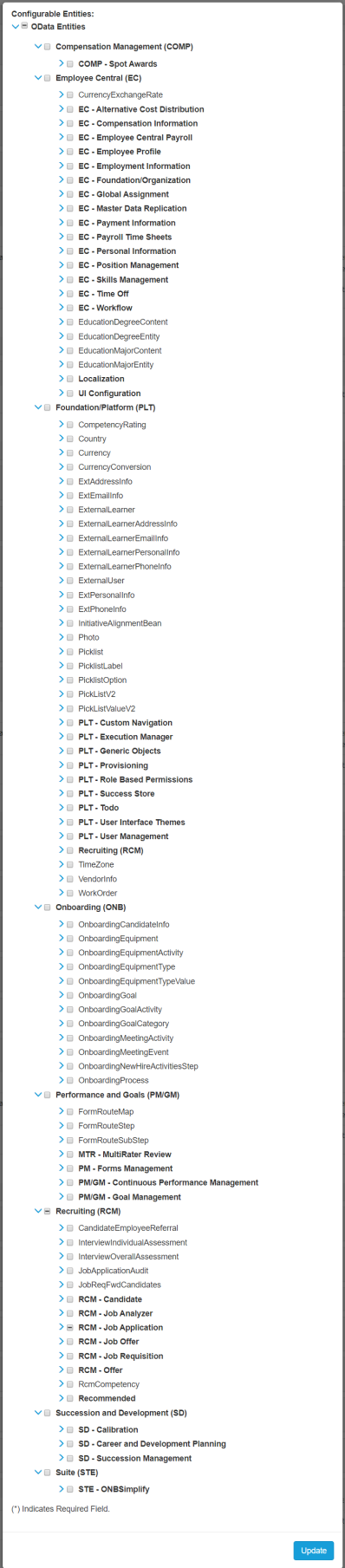 SuccessFactors Data Integration (API) – One Model